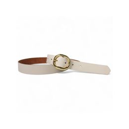 Fronhofer Damengürtel goldene Schnalle in Creme | Gr.: 85 cm