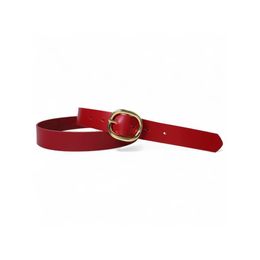 Fronhofer Dameng&uuml;rtel goldene Schnalle in Rot | Gr.: 85 cm