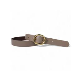 Fronhofer Dameng&uuml;rtel goldene Schnalle in Taupe | Gr.: 105 cm