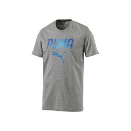 Puma T Shirt mit Rundhalsausschnitt in Grau | Gr.: S