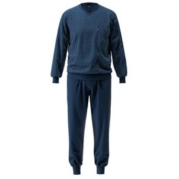 Ammann Schlafanzug Organic Cotton Cord in Dunkelblau | Gr.: 50