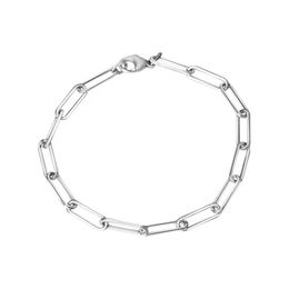 Armband Vivance "925/- Sterlingsilber Gliederarmband glanz rhodiniert 19 cm", wei&szlig;, Armb&auml;nder, Damen, 19cm, Silber 925 (Sterlingsilber), gl&auml;nzend, Armband