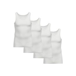 Ammann Unterhemd / Tanktop Organic Cotton Doppelripp in Wei&szlig; | Gr.: L