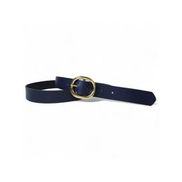 Fronhofer Damengürtel goldene Schnalle in Marine | Gr.: 120 cm