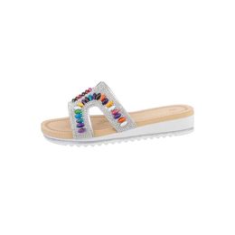 Ital-Design Sandale & Sandalette in Silber | Gr.: 37
