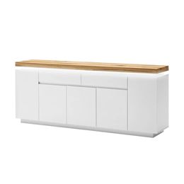 Höffner Sideboard Fornico ¦ weiß ¦ Maße (cm): B: 200 H: 81 T: 40.0 » Höffner