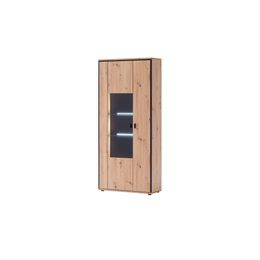 U.N.O uno Vitrine Argon holzfarben Ma&szlig;e (cm): B: 93 H: 210 T: 38.0 &raquo; H&ouml;ffner