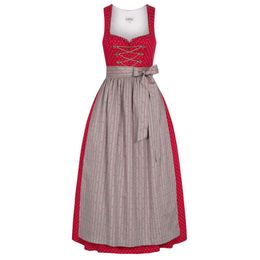 N&uuml;bler N&uuml;bler Dirndl Lang Thea in Rot | Gr.: 50