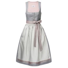 N&uuml;bler N&uuml;bler Dirndl lang Ellen in Silber | Gr.: 48