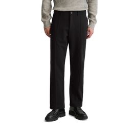 Marc O'Polo Jerseyhose MARC O'POLO "aus elastischem Bio-Baumwoll-Mix", Damen, Gr. L, Normalgrößen, schwarz, Obermaterial: 80% Baumwolle, 18% Polyester, 2% Elasthan, unifarben, relaxed fit normal, Hosen