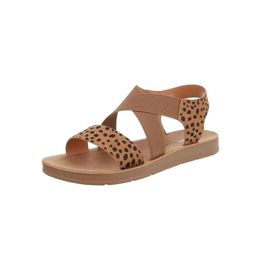 Ital-Design Sandale & Sandalette in Braun und Beige | Gr.: 36
