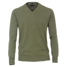 Strickpullover Casamoda "Casamoda Pullover uni", Herren, Gr. 5XL, gr&uuml;n (hellgr&uuml;n), 100% Baumwolle, Pullover Strickpullover