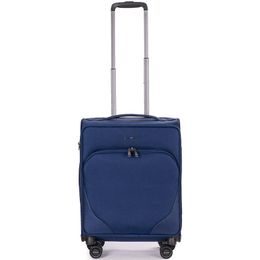 Stratic Weichgepäck-Trolley »Mix S, blue« 36 l 4 Rollen Handgepäck Reisekoffer Reisegepäck TSA-Zahlenschloss blue