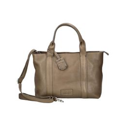 Burkely Henkeltasche »Taschen Glattleder« Taupe