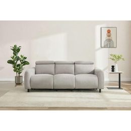 Home Affaire 3-Sitzer »SKAANE Struktur-Sofa, 229 cm, manuelle-u. elektrische Relaxfunktion« Relax-Funktion in 2 Sitzen, Kopfteilverstellung,...