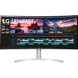 LG Curved-Gaming-Monitor »38WN95CP« 95, 29 cm/38 ′′ 3840 x 1600 px WQHD 1 Reaktionszeit 144 Hz schwarz/weiß