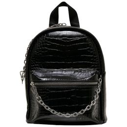Urban Classics Rucksack »Unisex Croco Synthetic Leather Backpack« black Vielseitige Rucksäcke für Schule, Arbeit und Freizeit