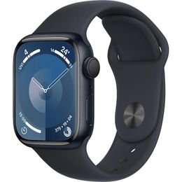 Apple Smartwatch »Watch Series 9 Aluminium« (4, 1 cm / 1, 69 ′′) Watch OS 10;EKG;Blutsauerstoff App;Herzfrequenz Mitternacht iPhone erforderlich zur..