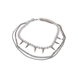 Urban Classics Kette mit Anhänger »Unisex Meridian Pearl Layering Necklace« silver onesize Stilvolle Halsketten für jeden Anlass