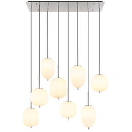 Globo LIGHTING Hängeleuchte »BLACKY I« E14 1 Stk. Hängelampe/Pendelleuchte/unterschiedliche Gläser Nickel matt
