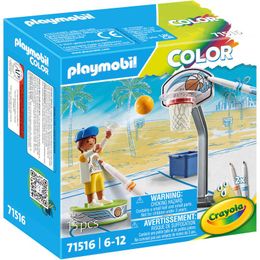 Playmobil Konstruktions-Spielset »Skater mit Basketball (71516), Color« Made in Europe bunt