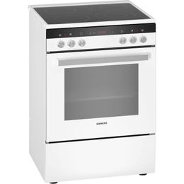 Siemens Elektro-Standherd iQ300 &raquo;HK9R3A220&laquo; mit Teleskopauszug nachr&uuml;stbar ecoClean wei&szlig; Teleskopauszug nachr&uuml;stbar