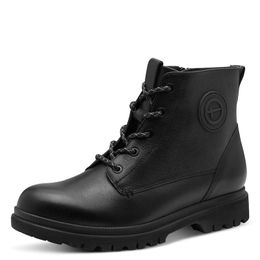 Tamaris Schnürboots, Blockabsatz, Schnürstiefelette mit schönem Logo-Emblem schwarz 39 39 Für Trendsetter der Schnürboots mit Reißverschluss für...
