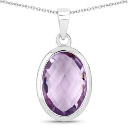 Rafaela Donata Kette mit Anhänger »K172« aus Sterling Silber silber onesize Elegante Damen-Kette mit Amethyst-Anhänger