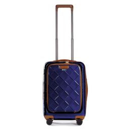 Stratic Trolley »Leather&More Hartschalen-Koffer S« 33 l 4 Rollen Handgepäck Reisekoffer Reisegepäck TSA-Zahlenschloss blue
