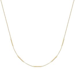 Glanzstücke München GLANZSTÜCKE MÜNCHEN Kette mit Anhänger »A1338« aus Sterling Silber gelbgold onesize Filigrane Damenkette mit Ankerkette