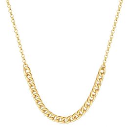 Lulu & Jane LULU & JANE Panzerkette »AV171« gelbgold 50,5 cm Angesagte Damen-Kette