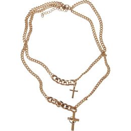 Urban Classics Kette mit Anhänger »Unisex Various Chain Cross Necklace« gold onesize Stilvolle Halsketten für jeden Anlass