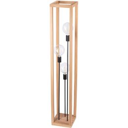 Spot-Light SPOT LIGHT Stehlampe &raquo;KAGO&laquo; E27 Naturprodukt aus Eichenholz mit FSC -Zertifikat schwarz/holzfarben