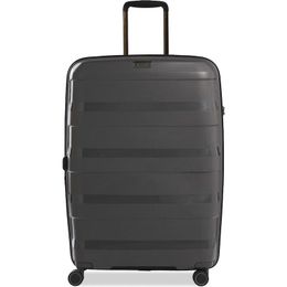 Stratic Hartschalen-Trolley »Straw + L, dark grey« 105 l 4 Rollen Reisekoffer großer Koffer Aufgabegepäck TSA-Zahlenschloss dark grey