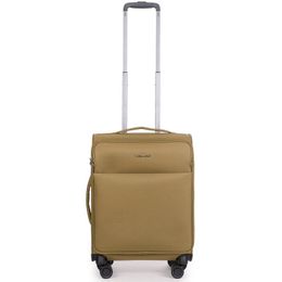 Stratic Weichgepäck-Trolley »Light + S, khaki« 37 l 4 Rollen Handgepäck Reisekoffer Reisegepäck TSA-Zahlenschloss khaki
