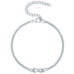 Lulu & Jane LULU & JANE Gliederarmband »AV233« silber none Damen-Armband mit Infinity-Motiv