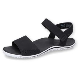 Sandale Dockers by Gerli, Damen, Gr. 40, schwarz (allschwarz), Nubuklederimitat, Basic, Schuhe Sandale, Barfu&szlig;schuh, Klettschuh, Sommerschuh f&uuml;r den Alltag