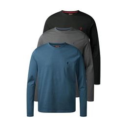 MCS Langarmhemd &raquo;Long Sleeve T-Shirt Jack&laquo; EnsignBlue/IronGate/TapShoe XL - Normalgr&ouml;&szlig;en Normalgr&ouml;&szlig;en XL Hochwertige Materialien f&uuml;r maximalen Komfort