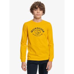 Quiksilver Langarmshirt »Script Talk« Golden Rod 12(148-156cm) 12(148-156cm) Stoff: Leichter Baumwolljersey