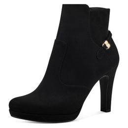 Tamaris High-Heel-Stiefelette mit Schmuckelement an der Ferse schwarz 36 36 Elegante Stiefelette mit Innenreißverschluss