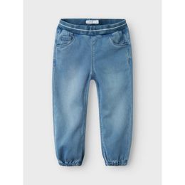 name it Loose-fit-Jeans »NMFBELLA BAGGY ROUND JEANS 5821-TO T« Medium Blue Denim 92 - N-Gr N-Gr 92 Coole Jeans von name it für Mädchen