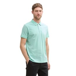 Tom Tailor Poloshirt mit farblich hervorgehobener Knopfleiste bright mint green XXL XXL Poloshirt von Tom Tailor DENIM