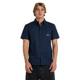 Quiksilver Kurzarmhemd &raquo;Diamond&laquo; Dark Navy S - US-Gr&ouml;&szlig;en US-Gr&ouml;&szlig;en S Stoff: Twill aus Baumwolle [158 g/m2]