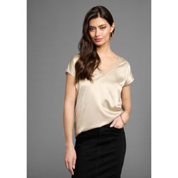 Laura Scott Shirtbluse mit Spitze und Materialmix beige 46 46 Elegantes Shirt von Laura Scott