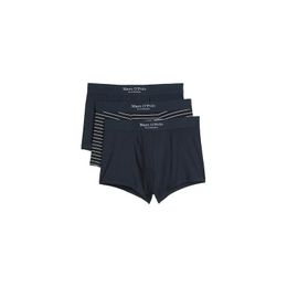 Marc O'Polo MARC O'POLO Trunk »Essentials« 3er Pack, ohne Eingriff, elastisch, Logobund dark navy-dark navy stripe S S Trunk von Marc O ́Polo