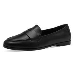 Tamaris Herren Slipper , Blockabsatz, Businessschuh, mit klassischem Zierriegel schwarz 38