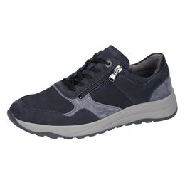 Waldläufer WALDLÄUFER Sneaker »K-JOHN«, Schnürschuh, Halbschuh mit seitlichem Reißverschluss, K-Weite dunkelblau-jeansblau 10 (44,5) 10 (44,5) Sneaker in...