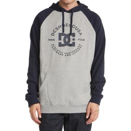 DC Shoes Kapuzensweatshirt »DC Star Pilot« Heather Grey/Navy Blazer M M Stoff: mittelschwerer BaumwollStoff