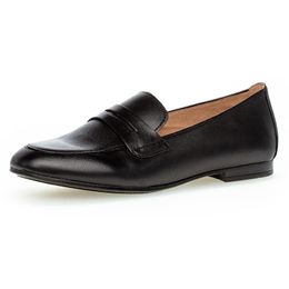 Gabor Loafer Slipper, Business Schuh mit Zierriegel und Blockabsatz schwarz 38 38 Slipper im edlen Look