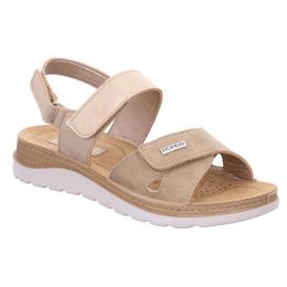 Rohde Riemchensandale »BAVIERA« Sommerschuh, Klettschuh, Keilabsatz, Sandale mit Softfußbett hellbeige 42 42 Sommerliche Sandale mit praktischen...
